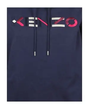 Kenzo Logo Embroidered Sweatshirt Dress