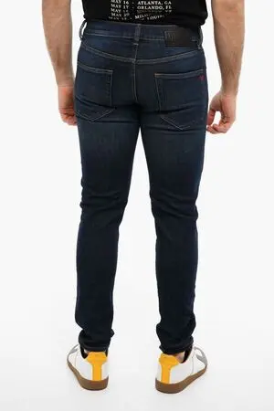 DIESEL® Straight-leg Logo Denim Trousers - Black