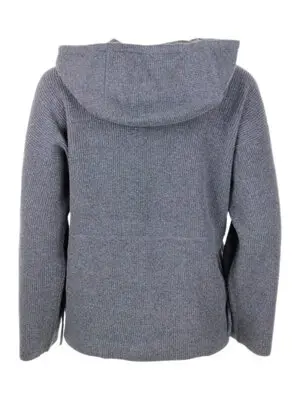 Fabiana Filippi Knitted Hoodie With Drawstring