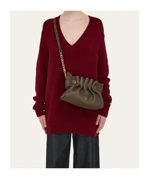 FERRAGAMO Gancio Soft-bag - Cement Grey