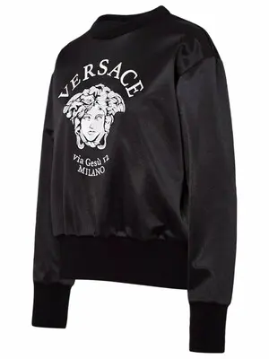 Versace Embroidered Medusa Logo Sweatshirt