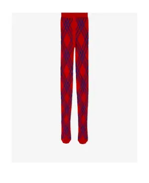Burberry Checked Slip-on Tights