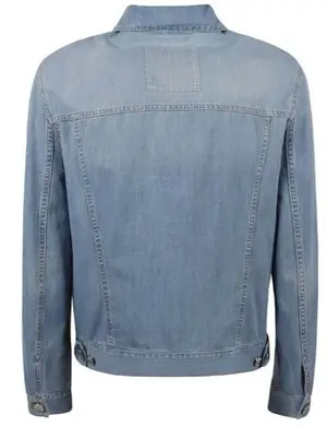Brunello Cucinelli Long-sleeve Buttoned Denim Jacket - Blue