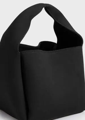 TOTEME Suede Bucket Bag - Black