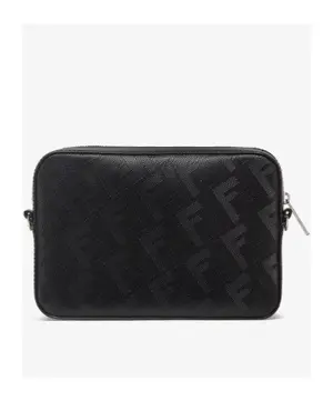 Fendi Diagonal Ff Motif Camera Case - Black