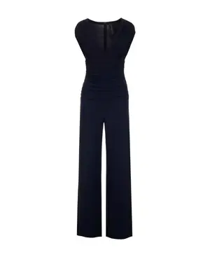 Norma Kamali Sleeveless V-neck Jumpsuit - Black