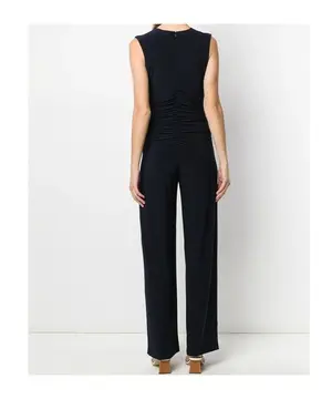 Norma Kamali Sleeveless V-neck Jumpsuit - Black