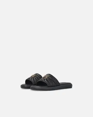 Pinko Fiona Logo Appliqué Slippers