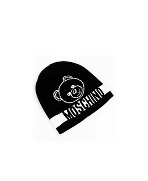 Moschino Detail Knit Beanie