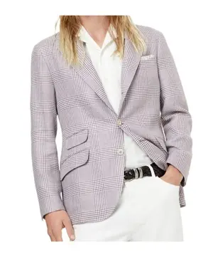 Brunello Cucinelli Puppytooth Single-breasted Blazer - Violet