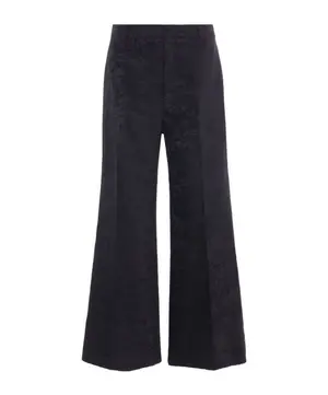 Chloé Floral Jacquard Wide-leg Pants