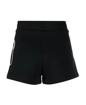 Moschino Teddy Bear Pattern Knitted Velvet Sports Shorts