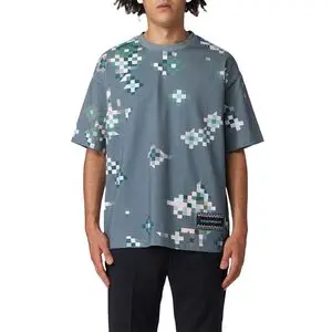 Emporio Armani Geometric-print Cotton T-shirt