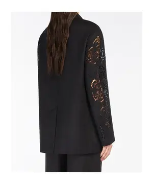 Max Mara Angizia Embroidered Oversized Jacket