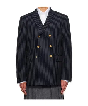 Thom Browne Pinstripe Wool Blazer