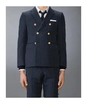 Thom Browne Pinstripe Wool Blazer