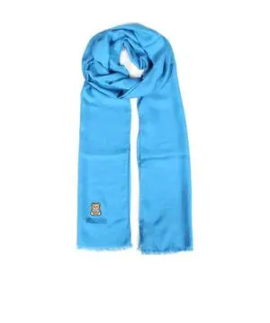 Moschino Logo Scarf - Blue