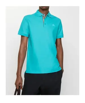 Burberry Cotton Polo Shirt - Atomic Blue