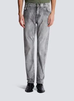 Balmain Regular-fit Denim Jeans - Gray