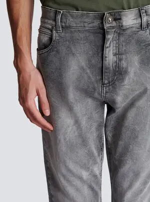 Balmain Regular-fit Denim Jeans - Gray