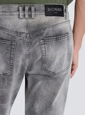 Balmain Regular-fit Denim Jeans - Gray