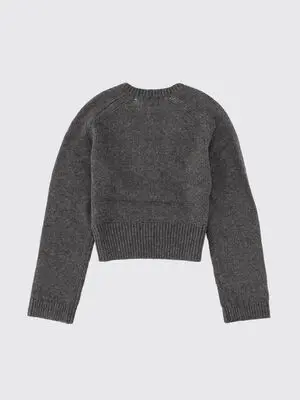 GANNI V-neck Jumper With Ribbed Details - No