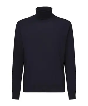 Eleventy Ribbed Cashmere Sweater - Black