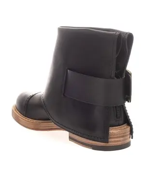 Alexander McQueen Buckle Detail Ankle Boots