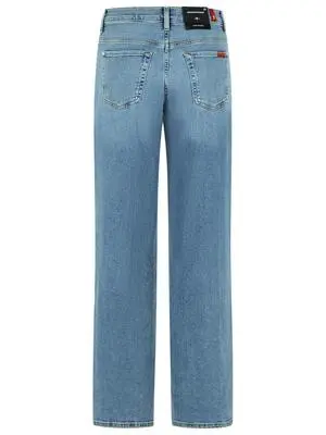7 For All Mankind Stovepipe Straight Jeans - Blue