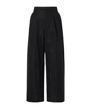 Wardrobe.NYC Wide-leg Chino Trousers - Black