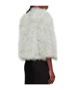 YVES SALOMON Feather Jacket - Blue