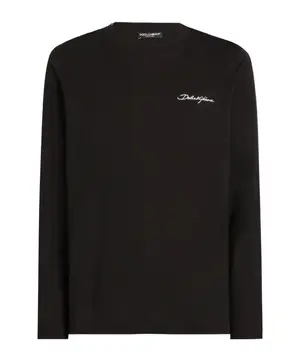 Dolce & Gabbana Dolce Gabbana Logo Embroidered Crewneck T-shirt