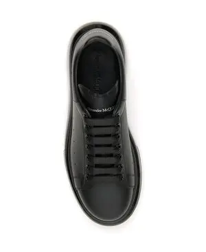 Alexander McQueen Oversized Low-top Sneakers With Transparent Sole - Black