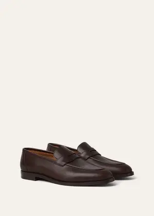 Loro Piana Sergio Leather Loafers