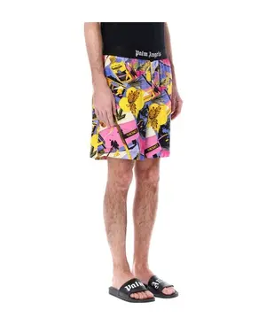 Palm Angels Miami Mix Easy Shorts - Multicolor