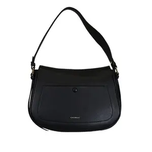 COCCINELLE Mavery Flap Shoulder Bag - Black