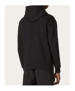 Valentino Garavani Logo Patch Drawstring Hoodie