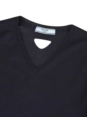 Prada Wool V-neck Sweater