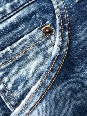 Dsquared2 Distressed Straight-leg Jeans