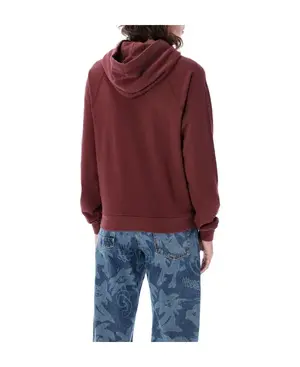 Palm Angels Pa Monogram Embroidered Drawstring Hoodie