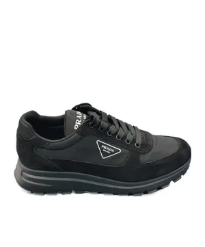 Prada Round-toe Lace-up Sneakers