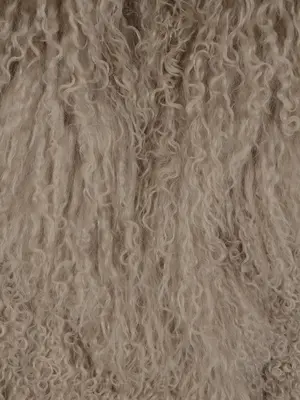 YVES SALOMON Textured Faux Fur Coat