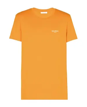 Balmain Eco-responsible Cotton T-shirt With Logo Print