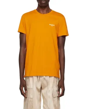 Balmain Eco-responsible Cotton T-shirt With Logo Print