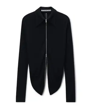 Alexander Wang Draped Zipped Shirt