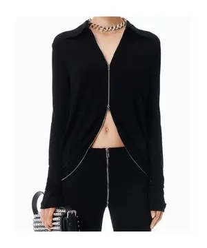 Alexander Wang Draped Zipped Shirt