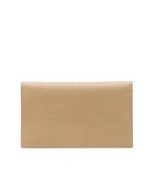 Saint Laurent Uptown Logo Plaque Foldover Clutch Bag