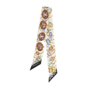 Dolce & Gabbana Dolce Gabbana Jewel Motif Scarf