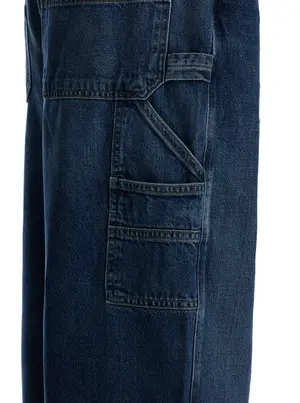 AGOLDE High Waist Wide Leg Denim Trousers - Blue