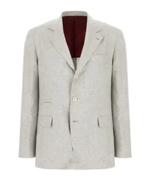 Brunello Cucinelli Single-breasted Blazer - Grey